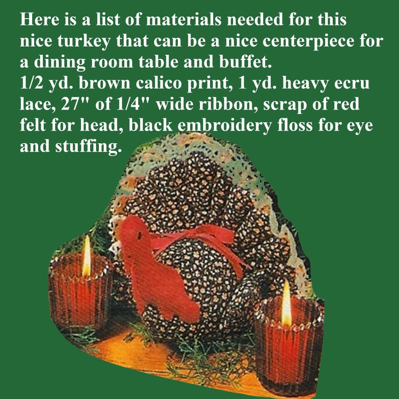 Calico Turkey Centerpiece Thanksgiving Turkey Centerpiece - Etsy