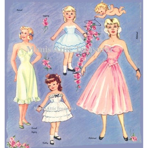 Vintage Paper Dolls Paper Doll Parade C. 1955 12 Dolls 96 - Etsy Canada