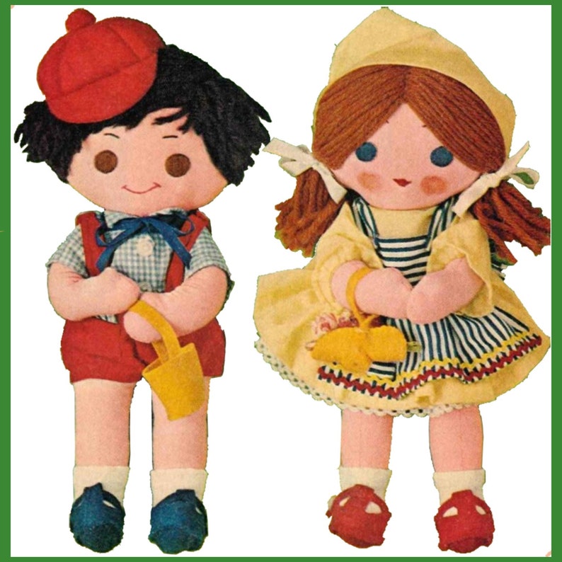 11 Doll Pattern Storybook Dolls 5 Nursery Rhyme Dolls - Etsy