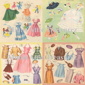 Vintage Paper Dolls Paper Doll Parade C. 1955 12 Dolls 96 - Etsy Canada