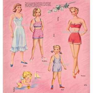 Vintage Paper Dolls Paper Doll Parade C. 1955 12 Dolls 96 - Etsy Canada