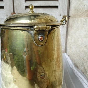 Antique Brass Milk Pail/victorian Milk Can in Brass/large Brass Milk ...