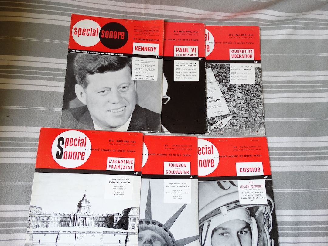 1964 News Review Records. Complete First Year of French News Magazines ...