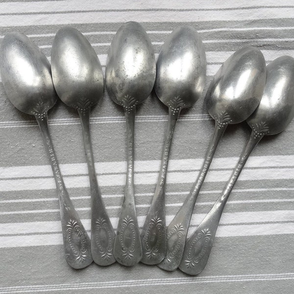 Antique Pewter Spoons - Etsy