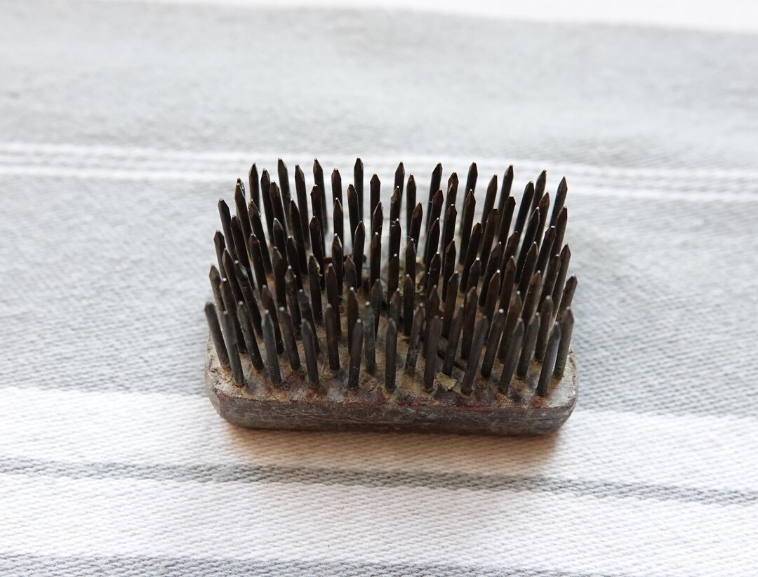 Vintage Spiky Frog/small Kenzan for Flower Arranging/ikebana/oblong ...