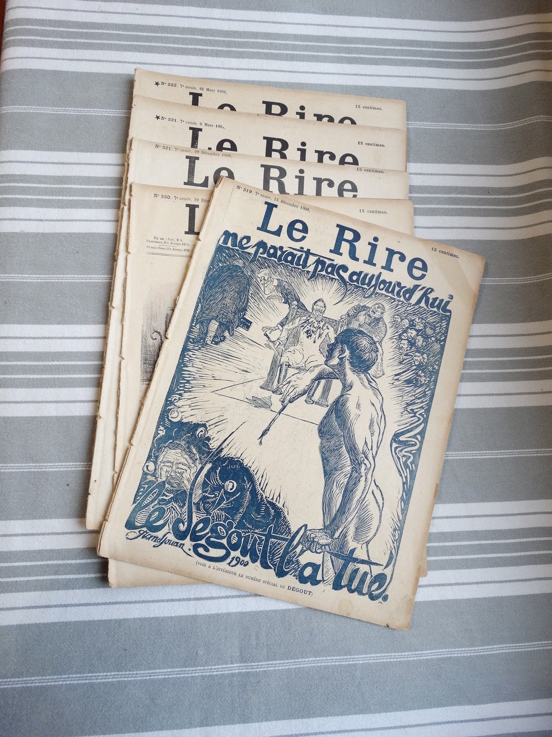 5 Editions Le Rire/1900s French Publication/humorous French Magazines ...