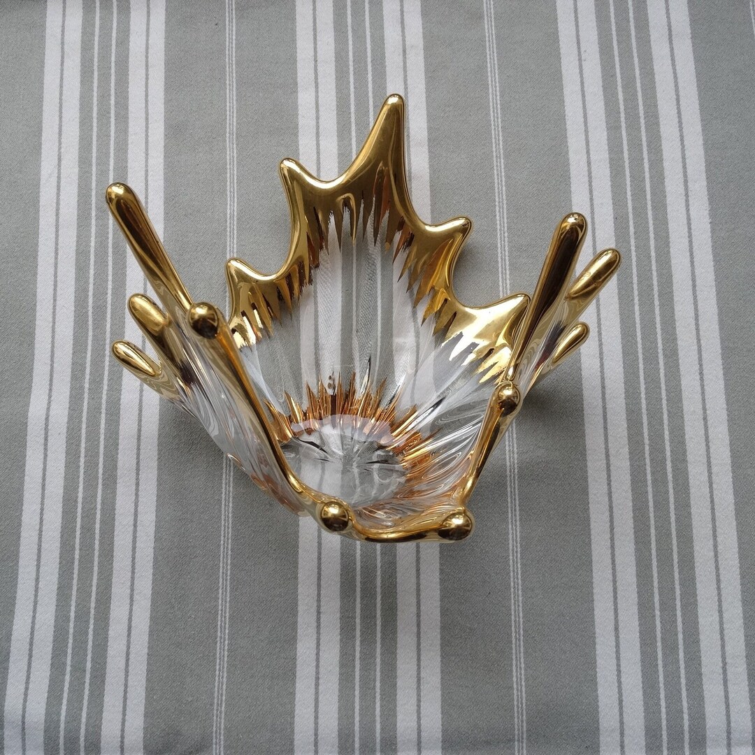 Fratelli Toso Splash Bowl/1970s Venetian Glass Bowl/collectible Italian ...