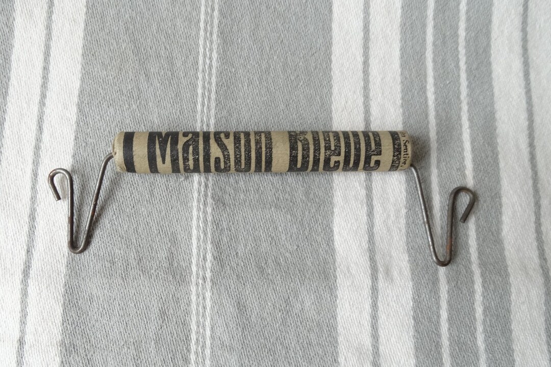 Vintage French Parcel Carrier/la Maison Bleue Parcel Handle/store ...