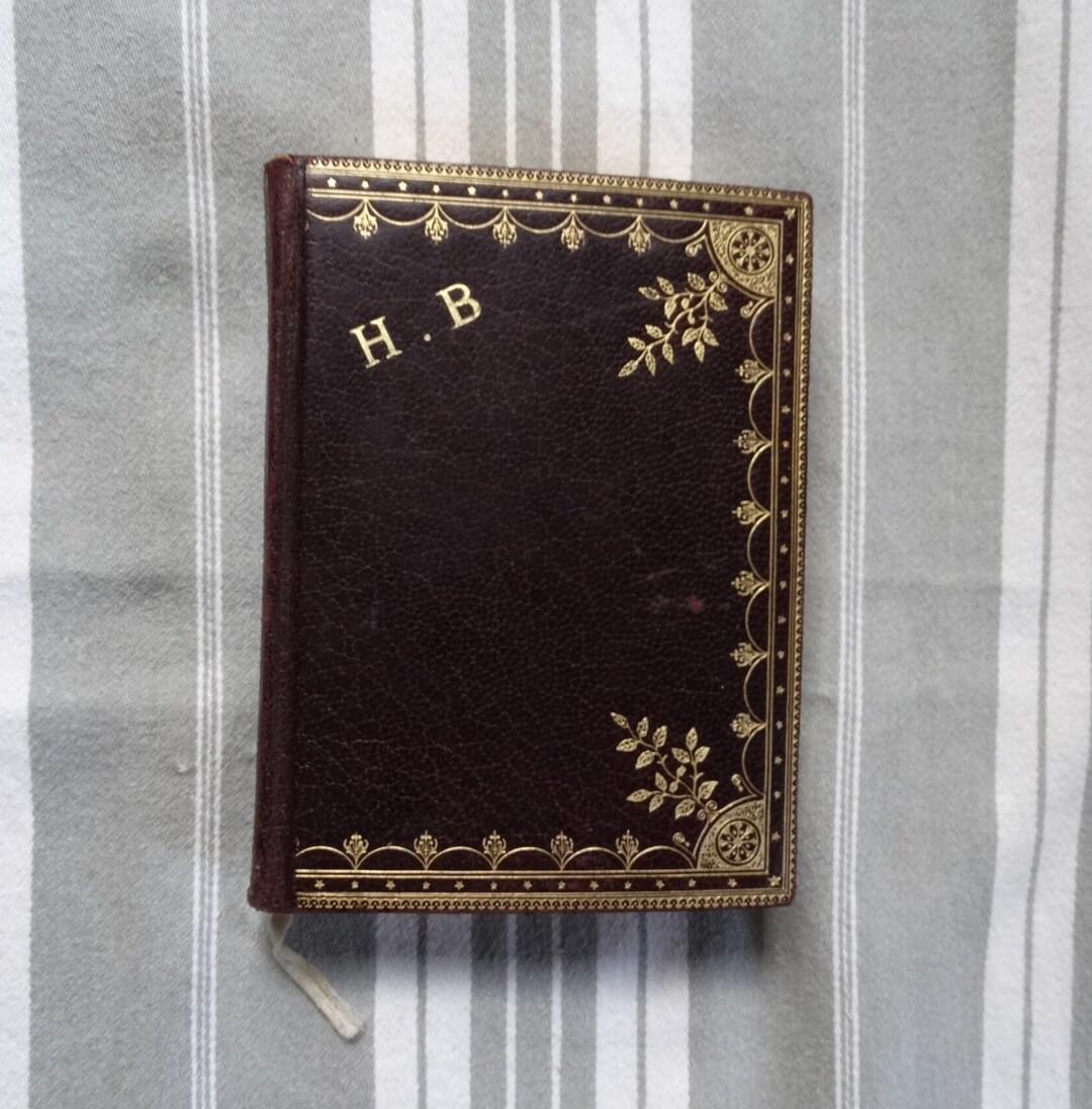 Leather Bound French Missal, Initials Hb/religious Book/tooled Brown ...