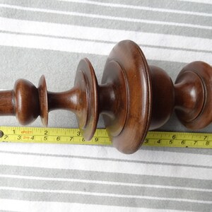 3 Wooden Finials/antique Turned Wood Finials/pediment Embellishments/3 ...