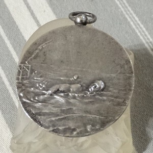 Swimming Medal/art Deco Medal/vintage Silver Diving Medal/lo Mattei ...