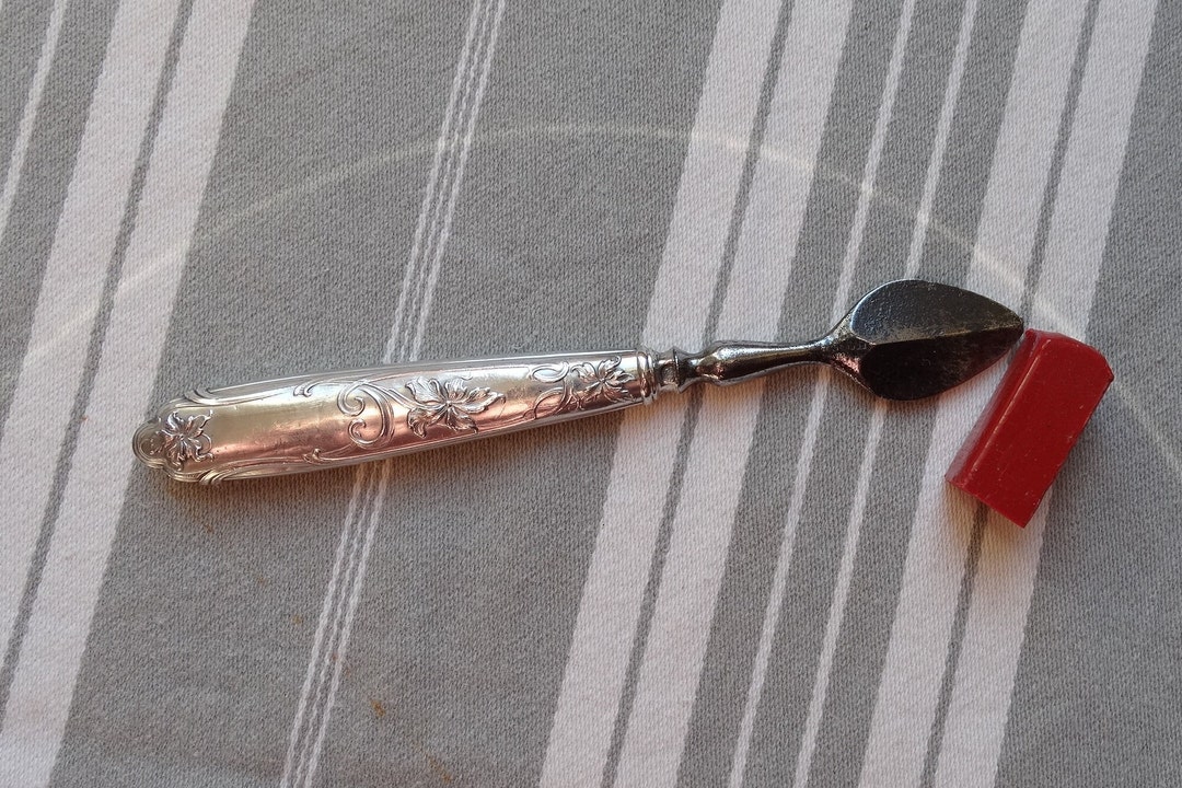 Antique Ink Eraser & Wax Seal Lifter/french Silver Desk Ornament/writer ...