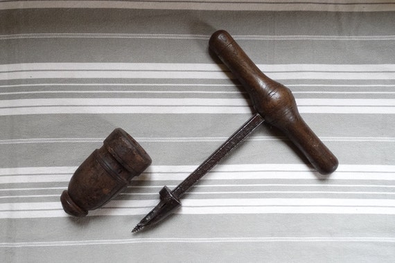 Barrel Bung Hole Cutter/cooper's Antique Auger/barrel | Etsy