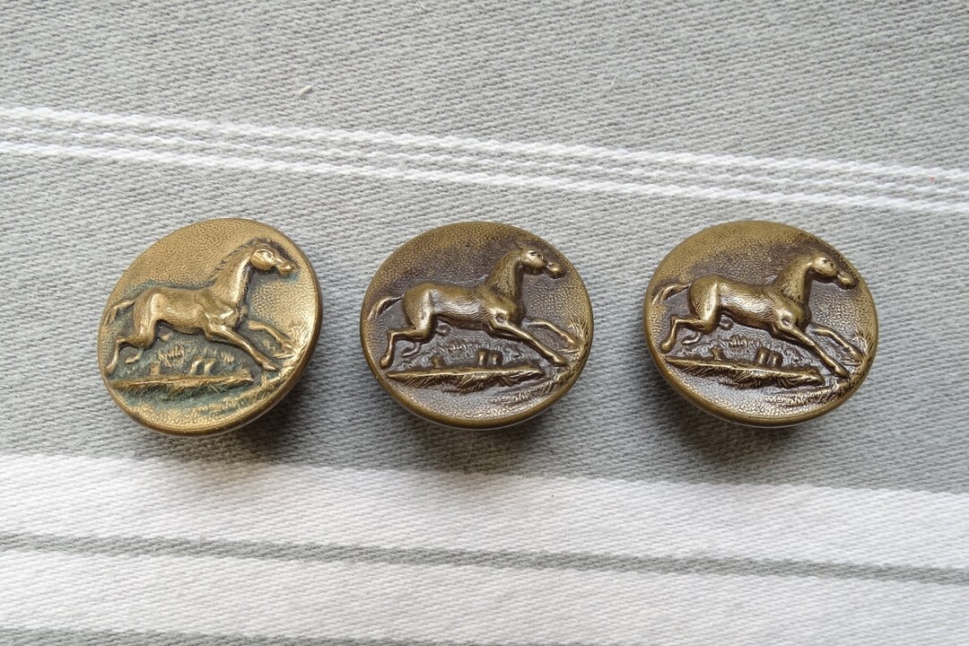 3 Antique Hunting Buttons/boutons Venerie/bouton De Louveterie/french ...
