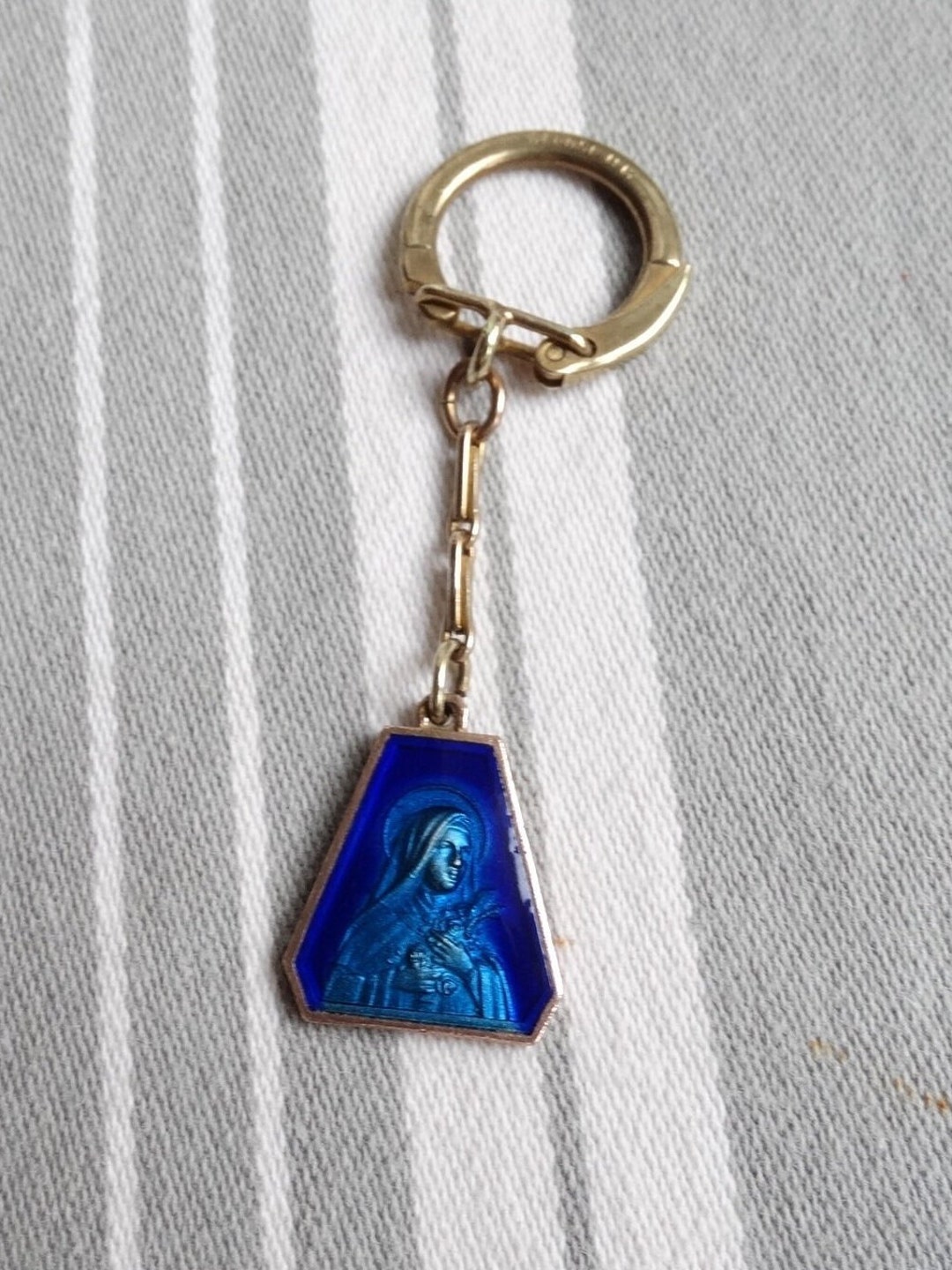 Religious Key Chain/saint Theresa Key Fob/souvenir of Lisieux Key Ring ...