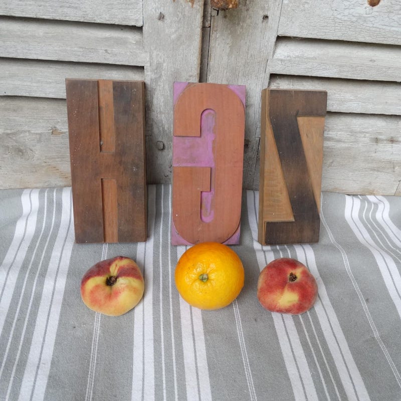 Letter Block Plaques - Etsy