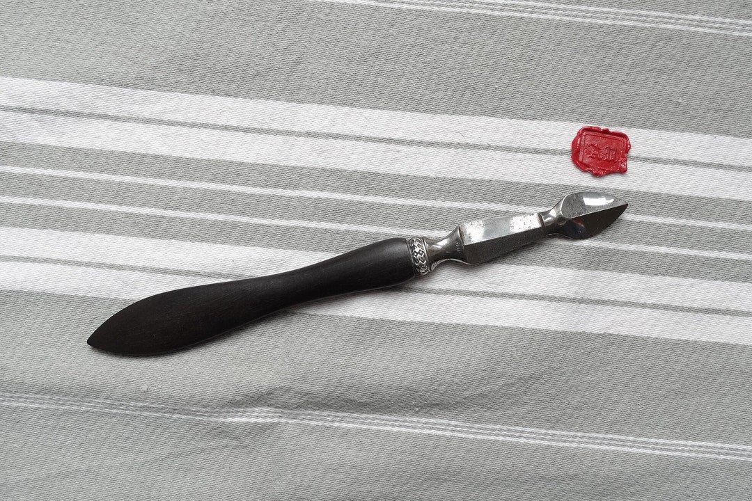 Antique Ink Eraser & Wax Seal Lifter and Quill Cutter/c19th - Etsy