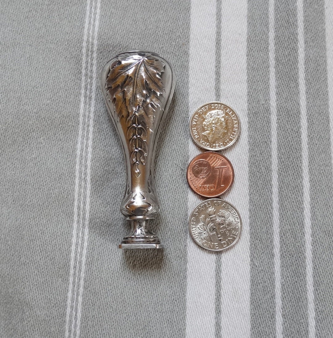Antique Wax Seal/silver Sealing Wax Stamp/french Hallmarked Cachet/desk ...