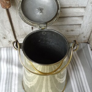 Antique Brass Milk Pail/victorian Milk Can in Brass/large Brass Milk ...