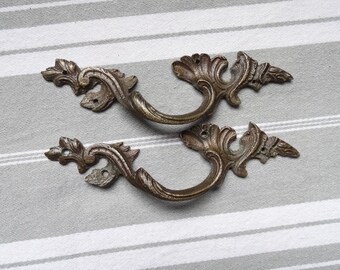 6.3dresser Pull Drawer Unique Embossed Handles Pulls Knobs Antique ...