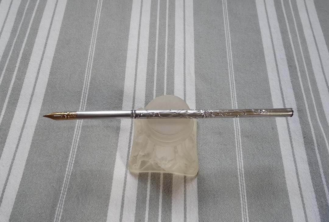 Silver Dip Pen/antique Pen Nib Holder/hallmarked French Silver ...