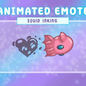 ANIMATED Squid Ink Emote Youtube, Twitch & Discord - Cute Vampire Squid ...