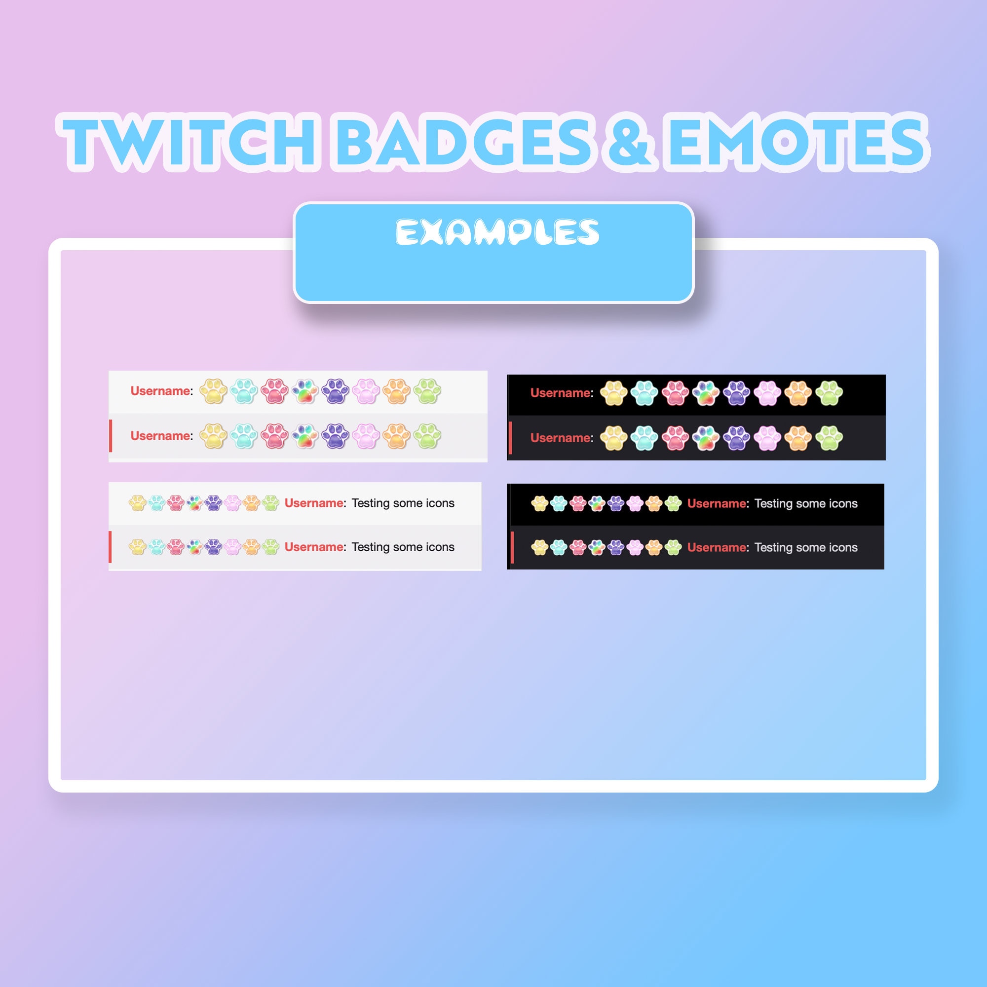 Twitch Badges, Toe Beans, Cute Sub Badges, Emotes, Twitch Channel Art ...