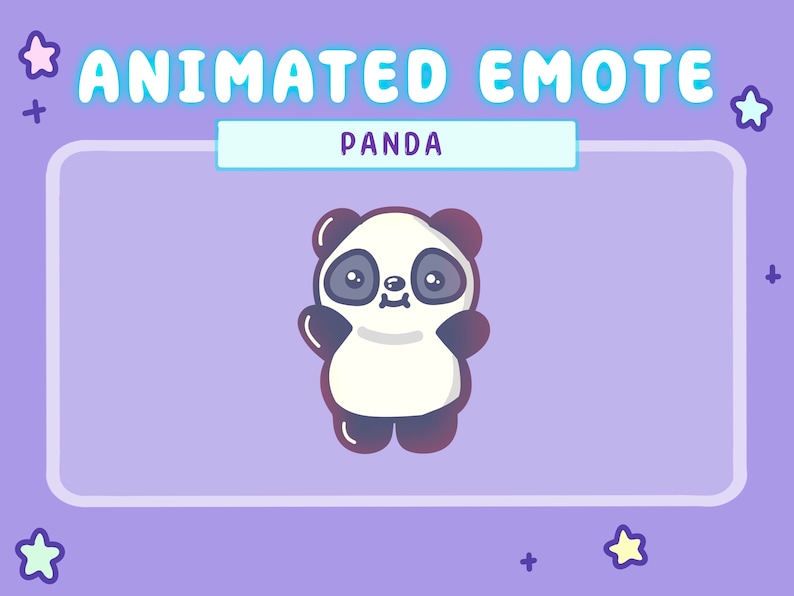 ANIMATED Panda Bear Emote Youtube, Twitch & Discord - Cute Panda ...