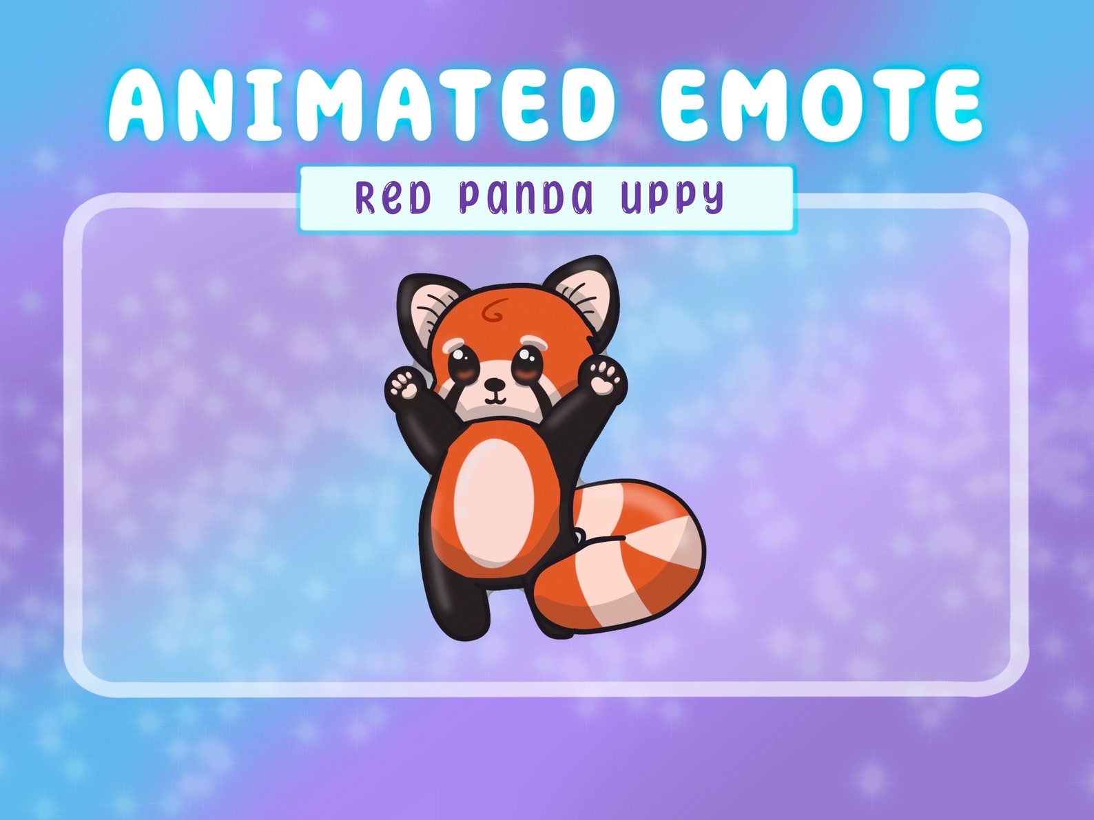ANIMATED Red Panda Emote Youtube, Twitch & Discord - Cute Red Panda ...