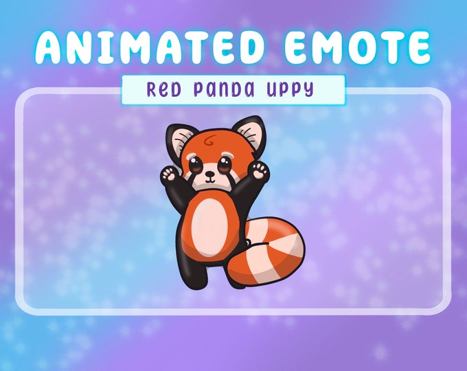 ANIMATED Red Panda Emote Youtube, Twitch & Discord Cute Red Panda ...