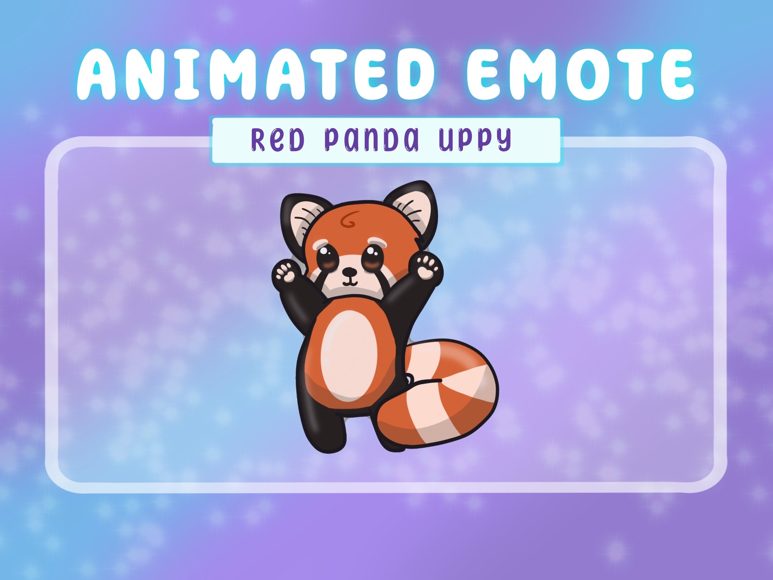 ANIMATED Red Panda Emote Youtube, Twitch & Discord - Cute Red Panda ...