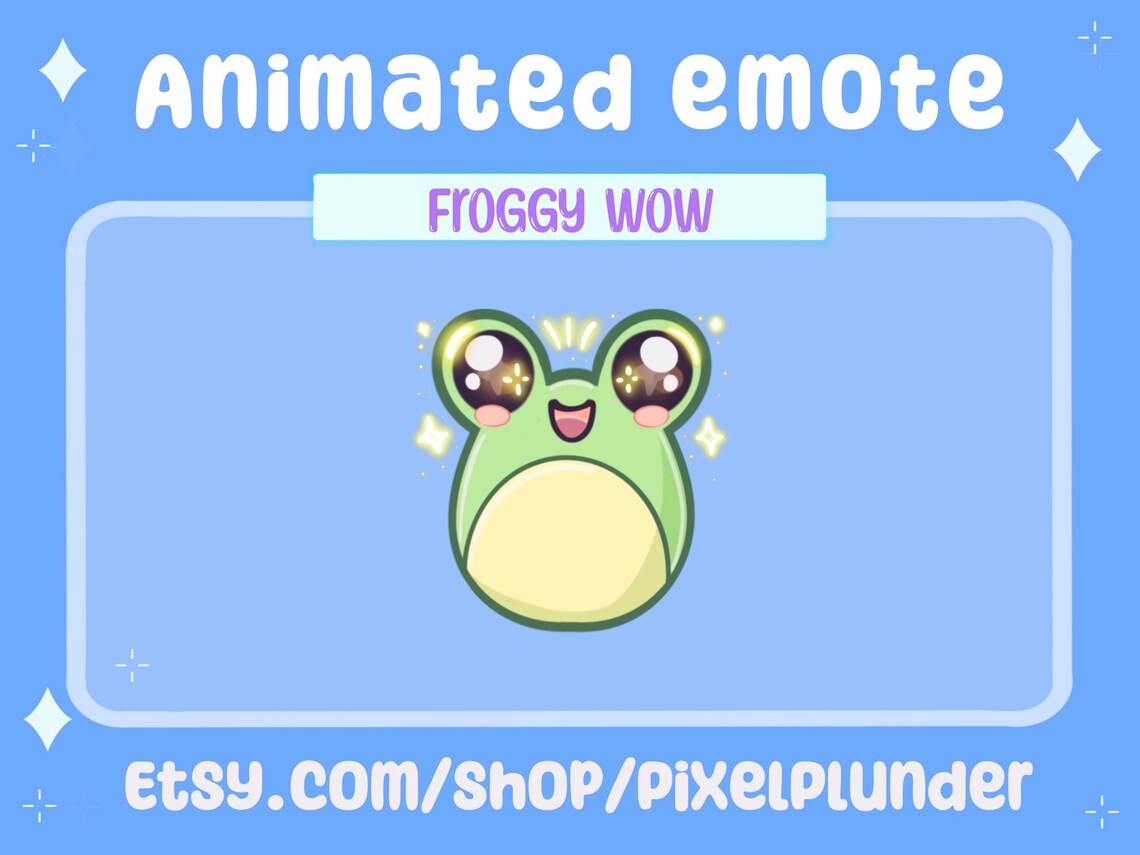 ANIMATED Froggy Frog Emote Youtube, Twitch & Discord - Cute Wow Frog ...