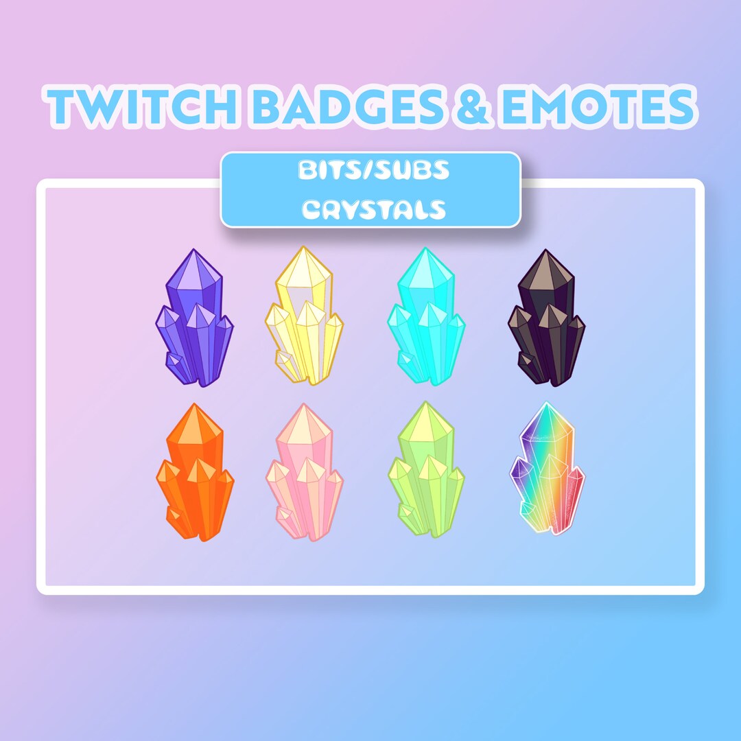 TWITCH Bit and Sub Badges, Loyalty Badges, Twitch Creative, Twitch Art ...