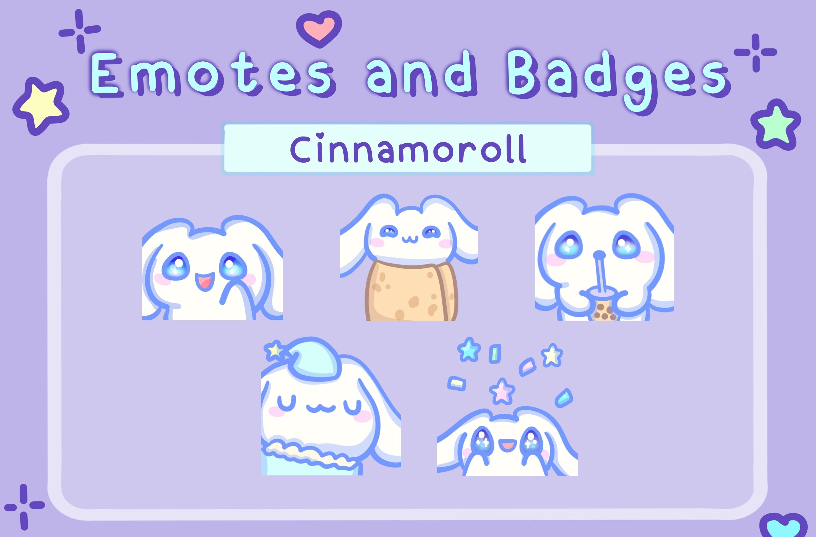 Set of 5 PUPPY Emotes Youtube, Twitch & Discord - Cute Puppy Cinnamon ...