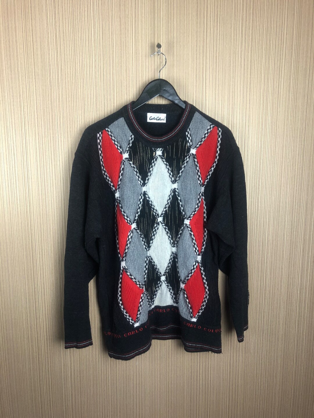 Vintage Carlo Colucci Jumper, Retro Sweater, Wool Cotton - Etsy