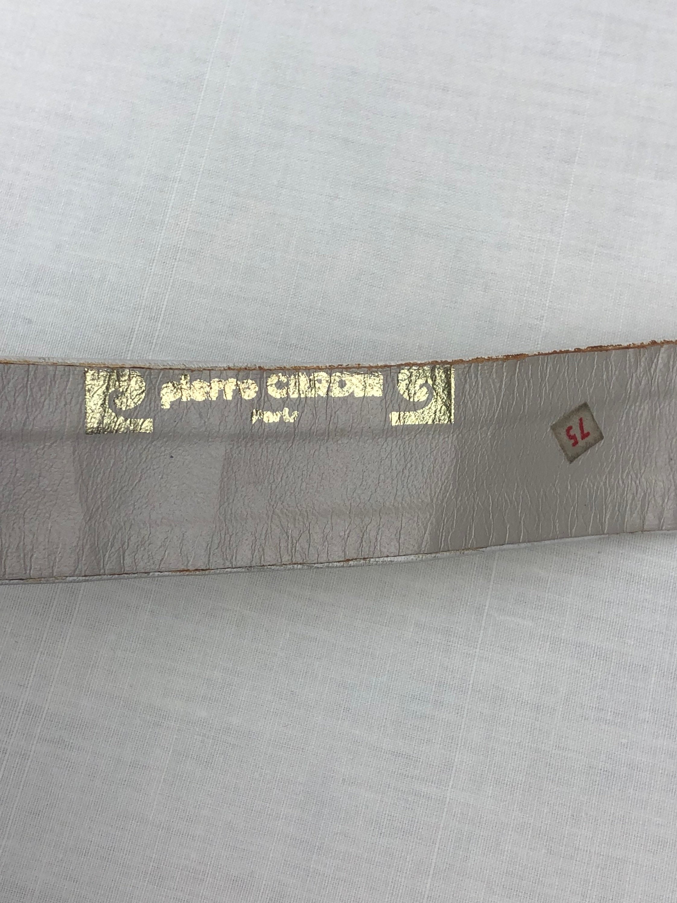 Pierre Cardin Vintage Men’s White Belt, Label Very Stylish, Retro Belt ...