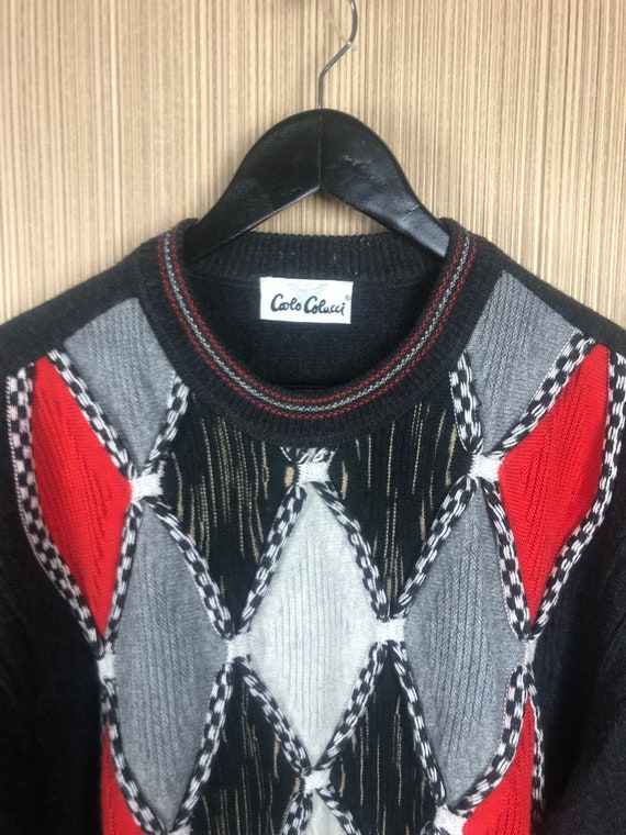Vintage Carlo Colucci Jumper, Retro Sweater, Wool Cot… - Gem