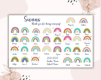 Personalised End of Year Gift for Students, Class Present, Digital. - Etsy