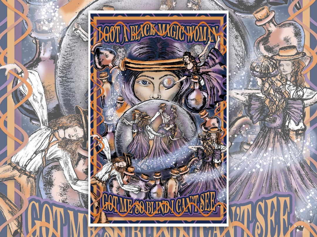 11x17 Fleetwood Mac Black Magic Woman Inspired Poster. - Etsy