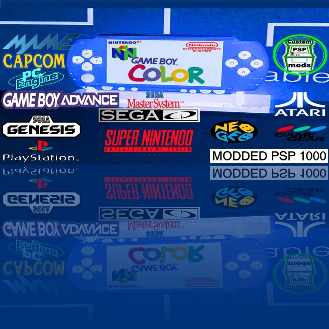 White PSP 1000 Import Custom Modded Game Grab Bag Bundle Pack 3 Memory ...
