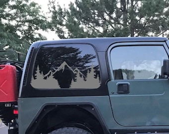 Jeep Wrangler Window Decals | Etsy