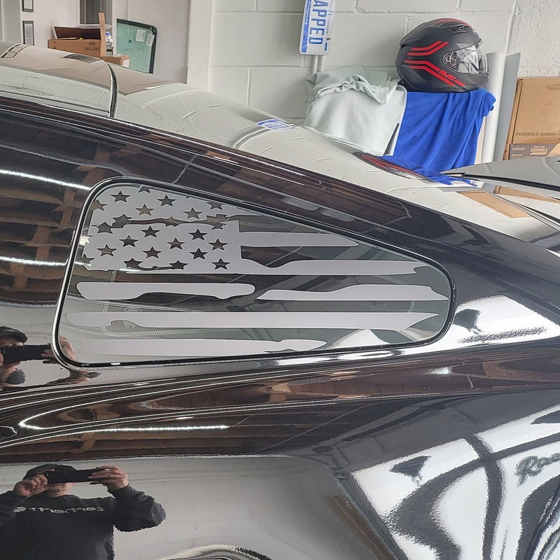 American Flag Mustang Decals - Etsy