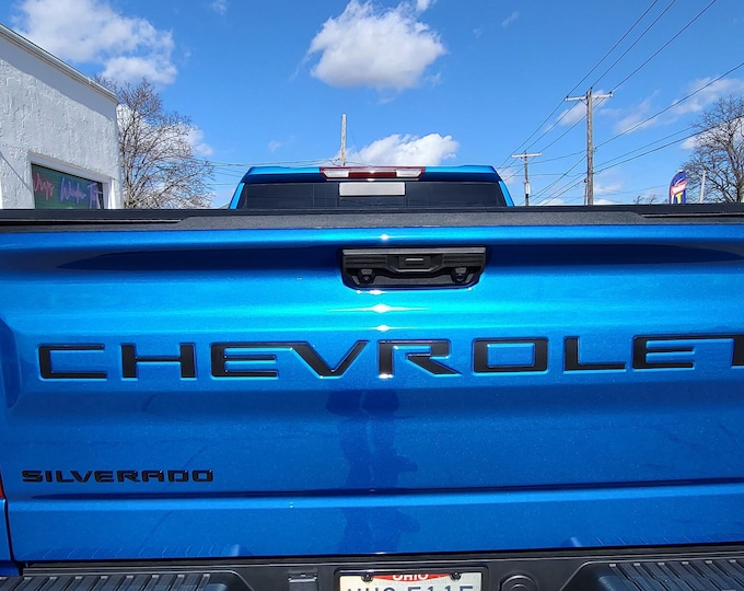 Tailgate Insert Letters for Silverado 2019-2025 Model Raised Emblem ...
