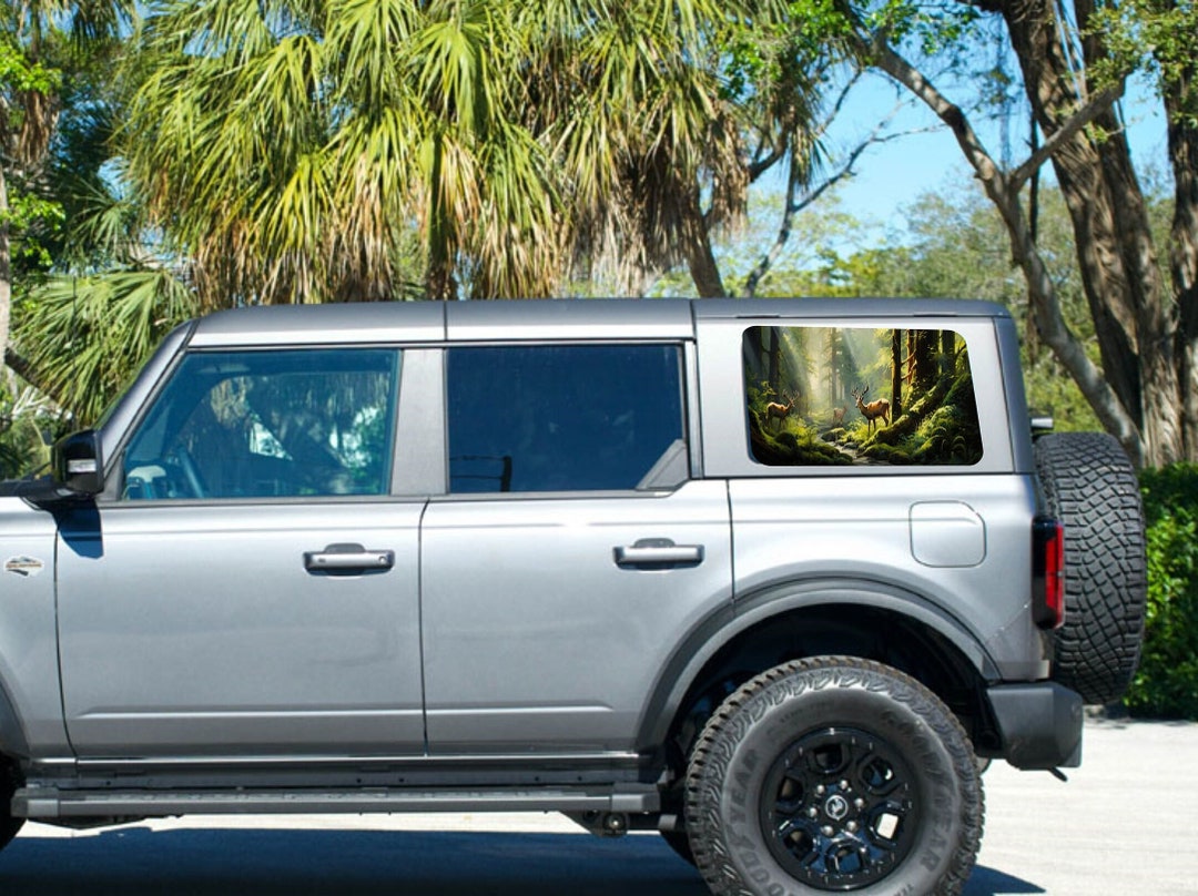 Whitetail Buck Deer Window Perforated Vinyl Hunting See-thru Graphics ...