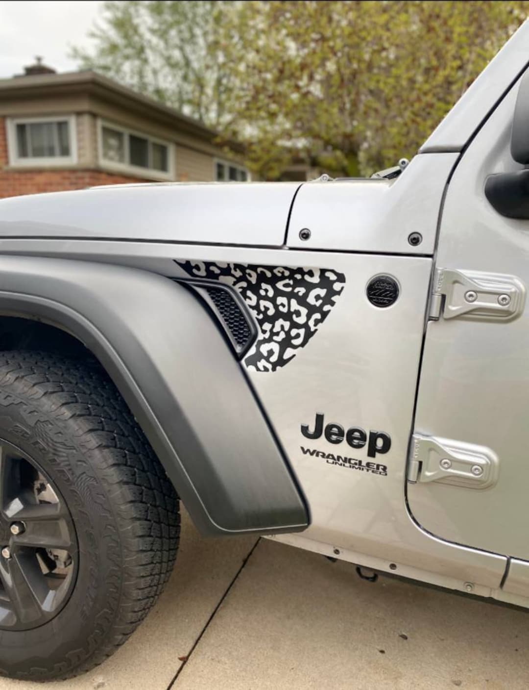Fender Vent Leopard Print Decals Fit 2018-2025 Jeep Wrangler ...