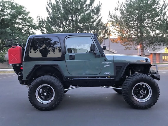 Mountain Window Decals Fit Jeep Wrangler TJ 1997-2006 Precut | Etsy