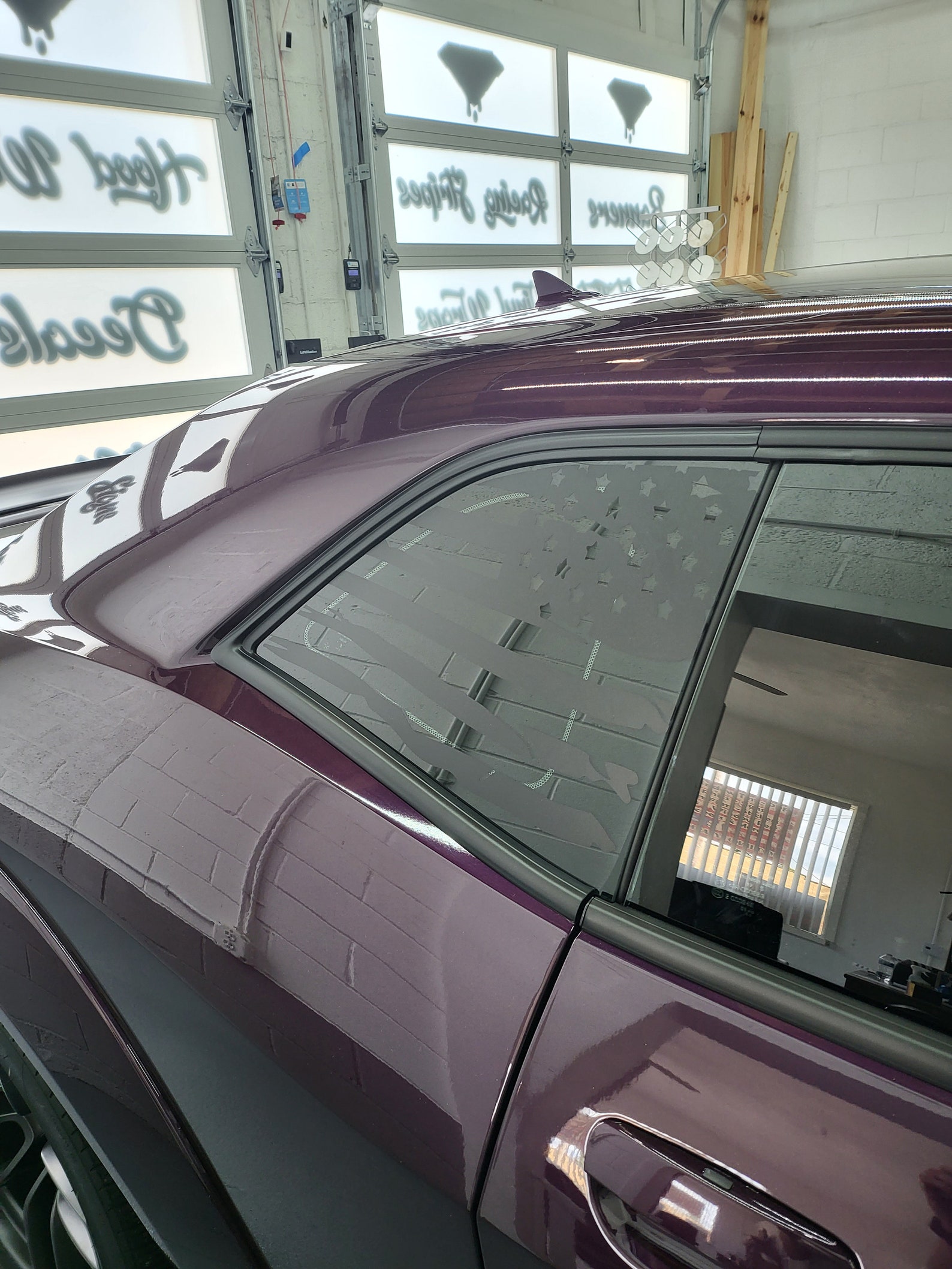 Dodge Challenger Distressed American Flag Window Decals Fits - Etsy