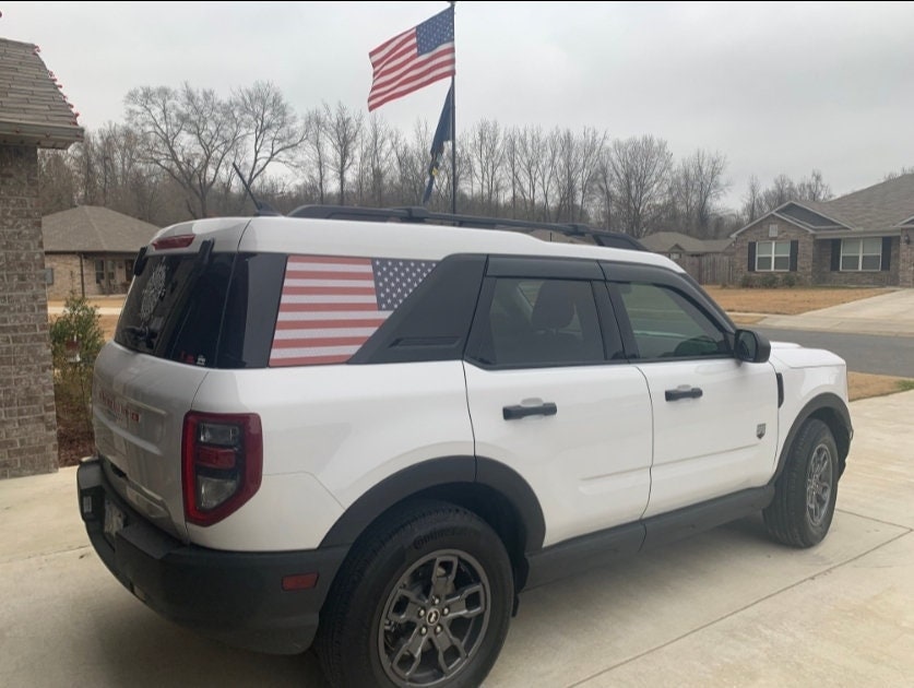 American Flag Rear Side Window Decals for 2021 Ford Bronco | Etsy