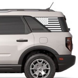 Distressed American Flag Rear Side Window Decals for 2021+ Ford Bronco ...