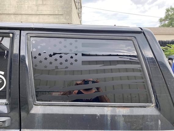 American Flag Rear Window Decals Fits Jeep Cherokee 4dr XJ - Etsy